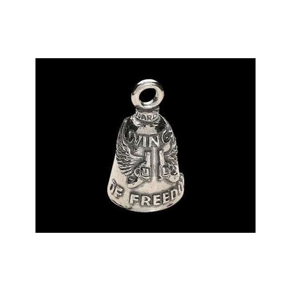 ●メーカー名：ガーディアンベル / Guardian Bell●商品名：Wings of Freedomメーカー品番：・026490クローム合金ベル本体 縦：約40mm 直径：約25mmベル本体×1個 ポーチ×1個『バイカーベル』とも呼ばれ...