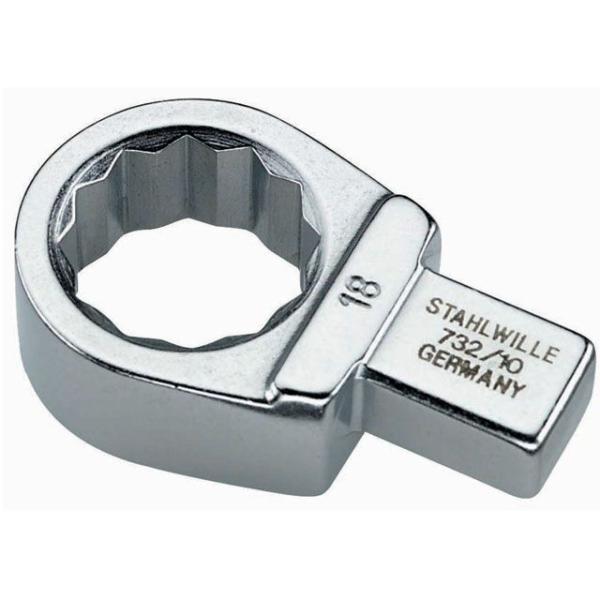 ●メーカー名：スタビレー / STAHLWILLE●商品名：732/10-10 トルクレンチ差替ヘッド（メガネ）メーカー品番：732/10-10JANコード：4018754034079■サイズ（mm）：10 ■ジョイントサイズ（mm）：9×...