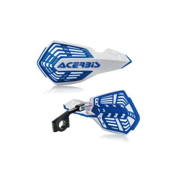 ●メーカー名：アチェルビス / ACERBIS●商品名：AC-24296 X-FUTURE HANDGUARDS（ホワイト×ブルー）メーカー品番：AC-24296WH/BLJANコード：8052796676008汎用 ホワイト×ブルー対応ハ...