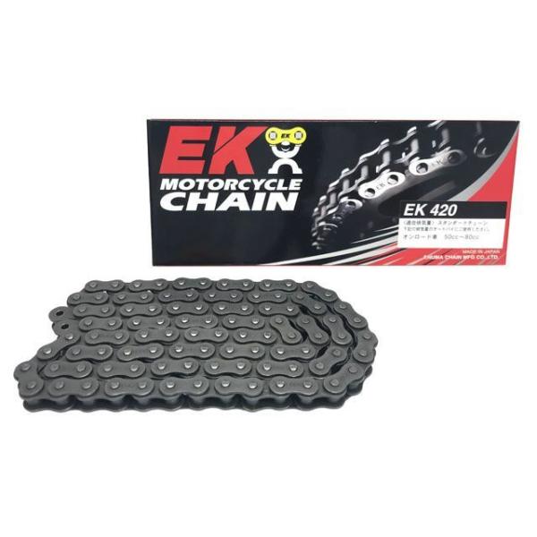 ●メーカー名：江沼チェーン / EKチェーン(イーケーチェーン)●商品名：スタンダードチェーン 420 SPJ●リンク数 110Lメーカー品番：JAN_4582252840024JANコード：4582252840024汎用 チェーンサイズ4...