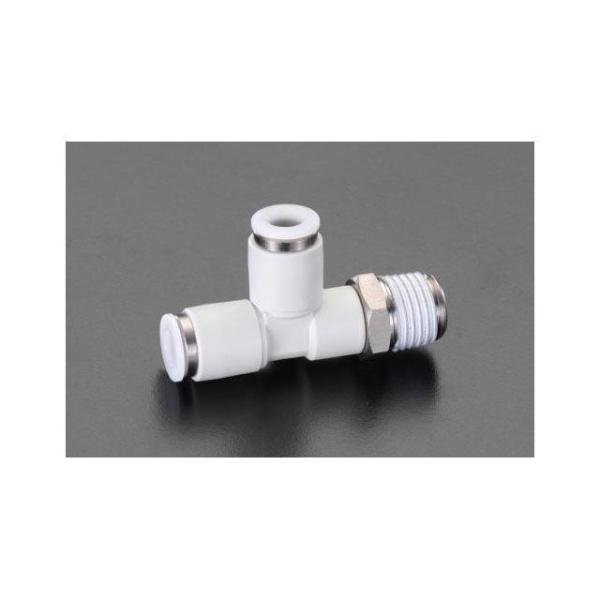 ●メーカー名：エスコ / ESCO●商品名：6mmxR 1/8” T型ユニオンメーカー品番：EA140HB-61JANコード：4518340882058備考■材質…樹脂（PBT）、真鍮■使用流体…空気■使用圧力…0〜1MPa（10kgf/c...