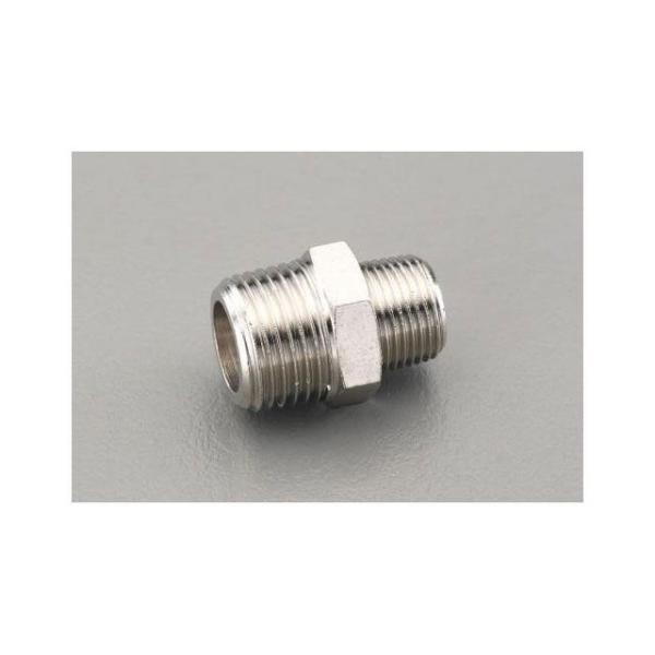 ●メーカー名：エスコ / ESCO●商品名：R 1/8”xR 3/8” 異径ニップル（真鍮製）メーカー品番：EA141CD-113JANコード：4548745730135備考■材質…真鍮（ニッケルメッキ）■最高使用圧力…0.8MPa■ねじ径...