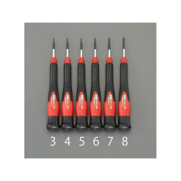 ●メーカー名：エスコ / ESCO●商品名：T7x30mm Hexlobe ドライバー（精密用）メーカー品番：EA552FD-7JANコード：4548745847116備考■全長…140mm■軸長…30mm■先端…T7■いじり止め付き■力が...