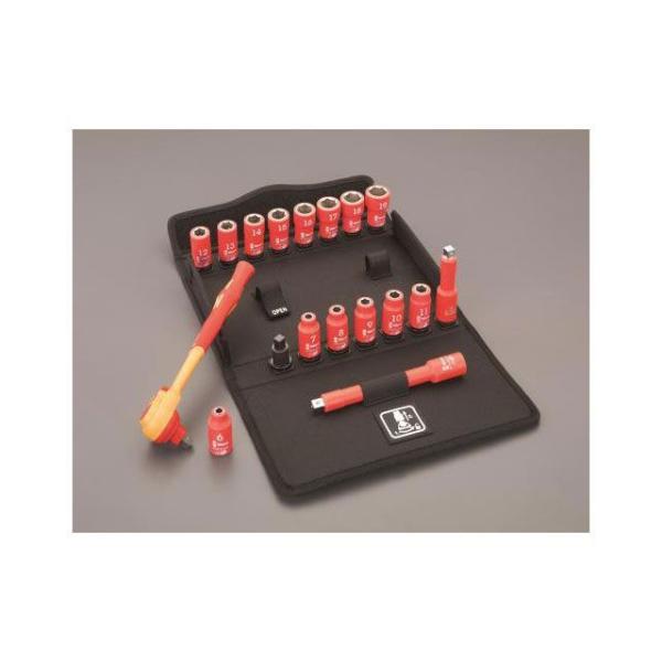 ●メーカー名：エスコ / ESCO●商品名：3/8”DR 絶縁ソケットレンチセットメーカー品番：EA560WP-100JANコード：4550061333556備考■差込角…3/8”■（3/8”）絶縁ソケット（6角）…6・7・8・9・10・1...