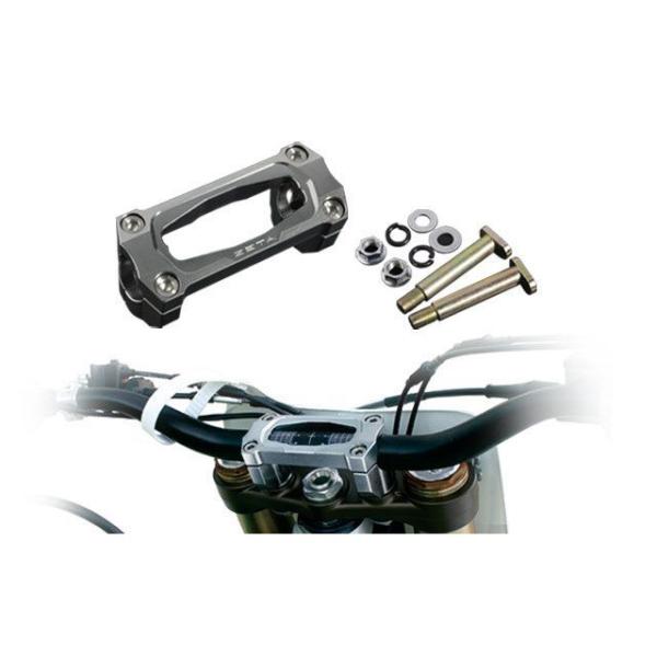 ●メーカー名：ジータ / ZETA●商品名：RXクランプキットメーカー品番：F4584JANコード：4547836083693WR250RWR250Xメーカー品番：ZE32-4045備考ラバーマウント採用車へ手軽に大径ハンドルバーを装着。ラ...