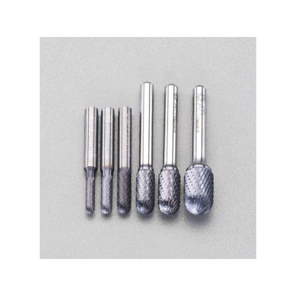 ●メーカー名：エスコ / ESCO●商品名：6本組 TiAlNコート 超硬バー（6mm軸）メーカー品番：EA819V-17JANコード：4548745833980備考■セット内容…6本組品番：刃径×刃長×全長EA819VB-4：4×16×5...