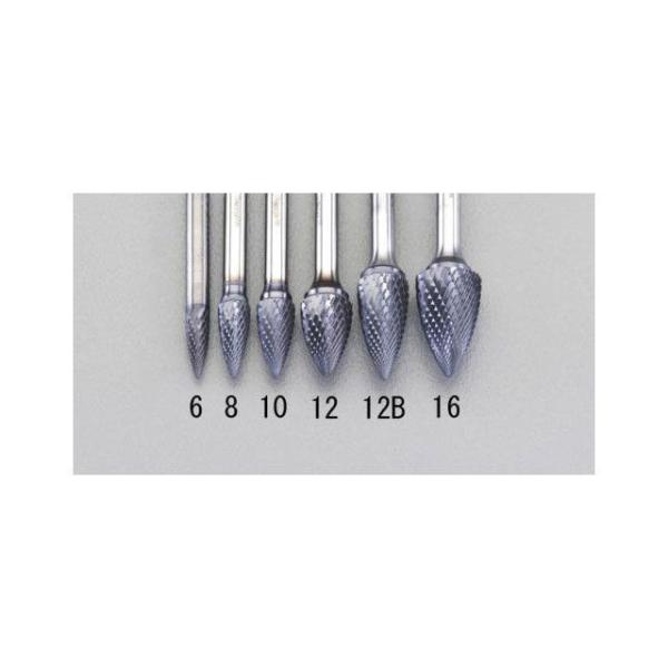 ●メーカー名：エスコ / ESCO●商品名：8x19mm/6mm軸 Coated 超硬バーメーカー品番：EA819VF-8JANコード：4548745387889備考■軸径…6mm■刃径×刃長×全長…8×19×65mm■材質…タングステンカ...