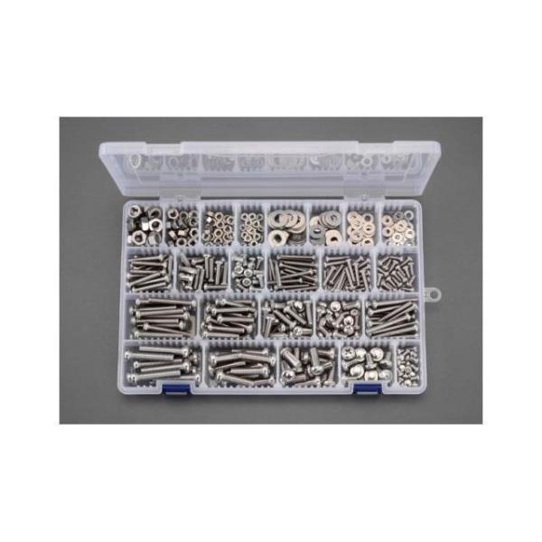 ●メーカー名：エスコ / ESCO●商品名：M4-M8 鍋頭小ねじセット（ステンレス製）メーカー品番：EA949AD-18JANコード：4518340234864備考■セット内容…サイズ（入数）：M4×6（20）M4×10（20）M4×20...