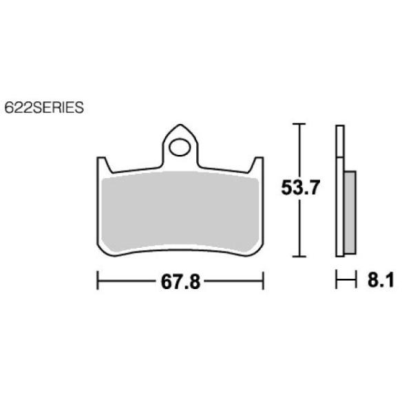 ●メーカー名：エスビーエス / SBS●商品名：ブレーキパッド 622DC レーシング（デュアルカーボン）メーカー品番：777-0622081JANコード：4990852047482BROS PRODUCT ONE ブロスプロダクト1BRO...