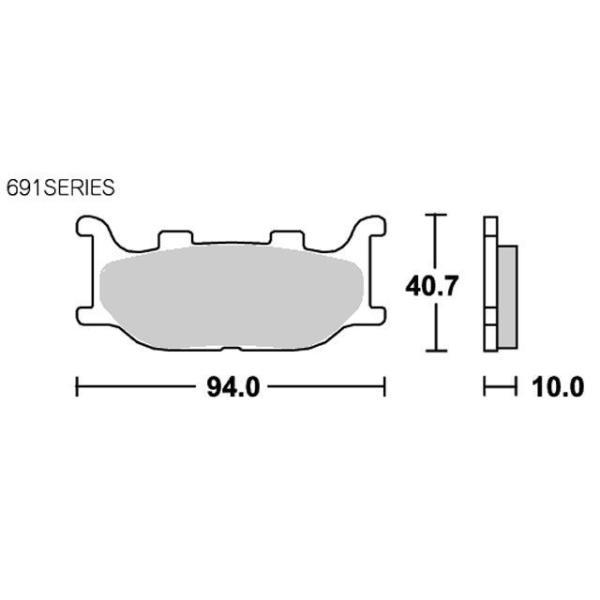 ●メーカー名：エスビーエス / SBS●商品名：ブレーキパッド 691HF ストリート（セラミック）メーカー品番：777-0691000JANコード：4990852045907FZ6 S2FZ6-NMAJESTY SV マジェスティSVSR...