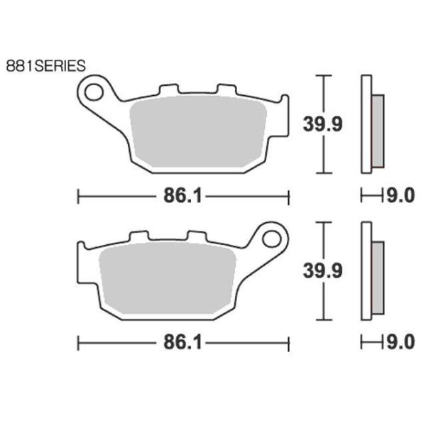 ●メーカー名：エスビーエス / SBS●商品名：ブレーキパッド 881LS ストリートエクセル（シンター）メーカー品番：777-0881030JANコード：4990852080199CB250FCB650FCBR650FGLADIUS 40...