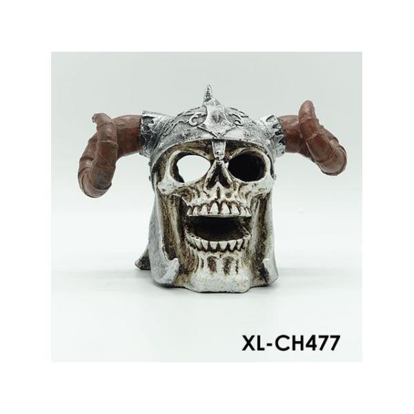 ●メーカー名：アルファテック / ALFA TEC●商品名：XL-CH477 ドクロ 骸骨 ガイコツ 角（小）水槽 ケージ 飼育ケース インテリア オーナメント アクセサリー オブジェ オーナメント ジオラマ レイアウト 装飾 置物 観賞魚...