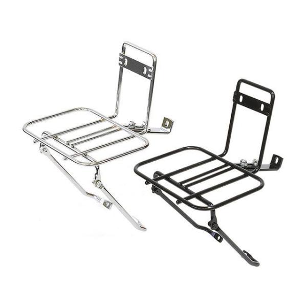 ●メーカー名：リンエイ（自転車） / rinei(リンエイ)●商品名：ATB-FR カンチ台座フロントキャリア（CP）メーカー品番：ATB-FRJANコード：4510676907009CPスチールクロムメッキ（CP）、カチオン塗装（ブラック...