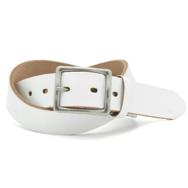 ●メーカー名：LOCAL WORKS(ローカルワークス)●商品名：CLASSICO 35mm幅 BASIC SQUERE BUCKLE BELT（ホワイト）メーカー品番：RC-084Lホワイト牛革フリー栃木レザークラシコを使用したベルト※画...