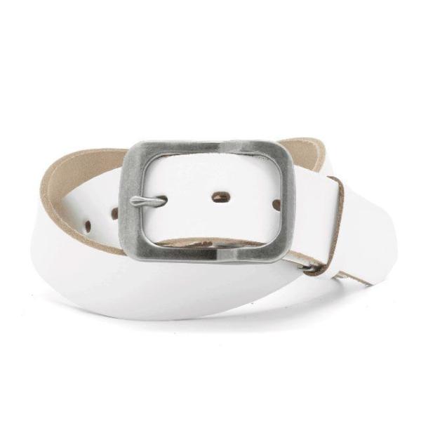 ●メーカー名：LOCAL WORKS(ローカルワークス)●商品名：CLASSICO 40mm幅 DEFORMATION GARRISON BUCKLE BELT（ホワイト）メーカー品番：RC-045Lホワイト牛革フリー栃木レザークラシコを使...