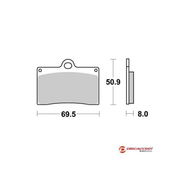 ●メーカー名：Discacciati(ディスカチャーティー)●商品名：シンタードパッド CNCアキシャル4ピストンキャリパー用メーカー品番：SBS566HS汎用 パッド：1セット【Discacciati】アキシャルキャリパー40mm（4ポッ...