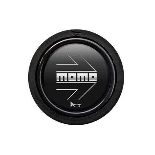 ●メーカー名：モモ / MOMO●商品名：ホーンボタン（センターリング有ステアリング専用） モモアロー マットブラックメーカー品番：HBR-02JANコード：4985397006391マットブラックセンターリングありMOMOステアリング専用...