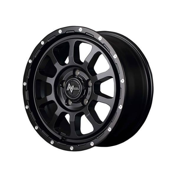 ●メーカー名：MID(エムアイディー)●商品名：NITRO POWER M10 PERSHING S（SB セミグロスブラック/マシニング）JANコード：4560234990226SB セミグロスブラック/マシニング17x7.0J+42 5...