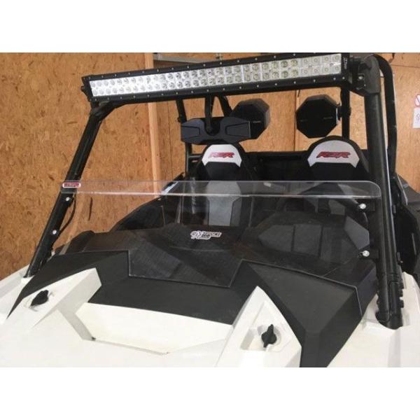 ●メーカー名：メカシステム / MECA’SYSTEM●商品名：Half Windshield Polycarbonate - RZR 1000 S/XP Turbo-POLARISメーカー品番：meca_8627QATV・バギー品番：86...