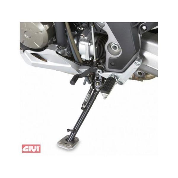 ●メーカー名：ジビ / GIVI●商品名：サイドスタンド用フットエクステンションメーカー品番：givi_ES1110JANコード：8019606180179その他のモデルオリジナルサイドスタンドの表面支持面積を広げるため、アルミとステンレス...