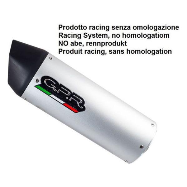 ●メーカー名：ジーピーアール / G.P.R.●商品名：Exhaust System Tuning Furore alluminio L.280mm 90 X 120mmUniversal racing silencer without l...
