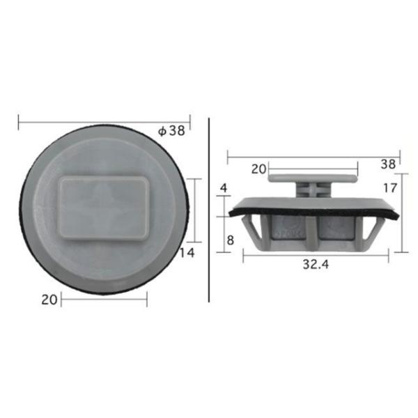 ●メーカー名：ボストン / VOSTONE●商品名：BC5568 クリップ 1袋10個入り（灰）メーカー品番：BC5568JANコード：4968919255682BP4L-51-SJ3灰MX-30・CX-30 他自動車の至る所に使用されてい...