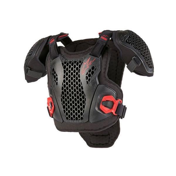 ●メーカー名：アルパインスターズ / Alpinestars●商品名：ユース バイオニックアクション チェストプロテクター（ブラック/レッド）●サイズ S/Mメーカー品番：C0933JANコード：4547836508660カラーブラック/レ...