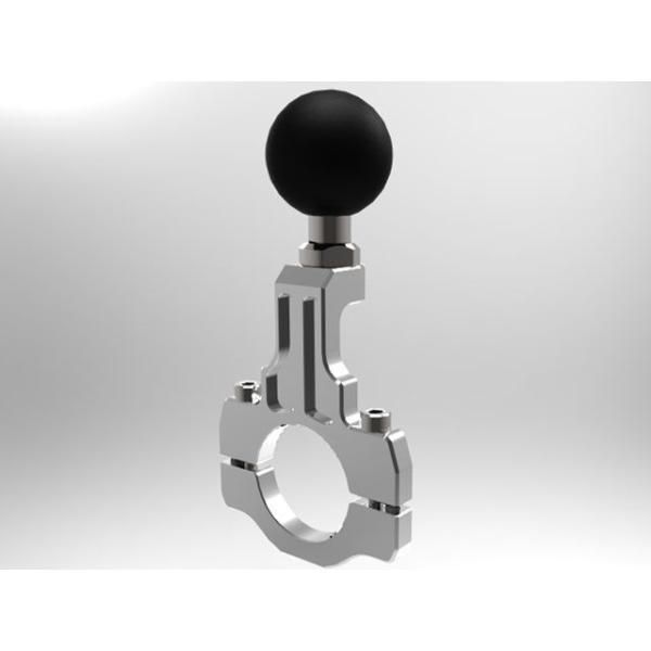 ●メーカー名：サインハウス / SYGNHOUSE●商品名：マウントシステム C-27 M8シリーズ バイクマウント用ナローパイプクランプベース（22.2mm）　シルバーメーカー品番：・00075093JANコード：454140800541...