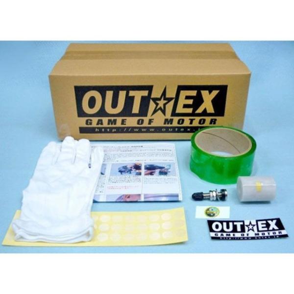 ●メーカー名：アウテックス / OUTEX●商品名：クリアー チューブレスキット 17×3.50〜4.25 MTメーカー品番：354Hハスクバーナ汎用 17×3.50〜4.25 MT■前後で1.5〜1.8kg軽量化のバネ下荷重軽減（バイク喜...