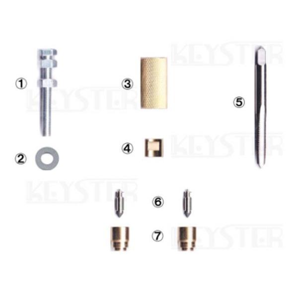 ●メーカー名：キースター / KEYSTER●商品名：バルブシート蘇生キット ケイヒンVB系キャブレター（2気筒車/プラフロート仕様）用バルブシート脱着パーツセットメーカー品番：RKV-001K2HAWK CB250N ホークCB250NH...