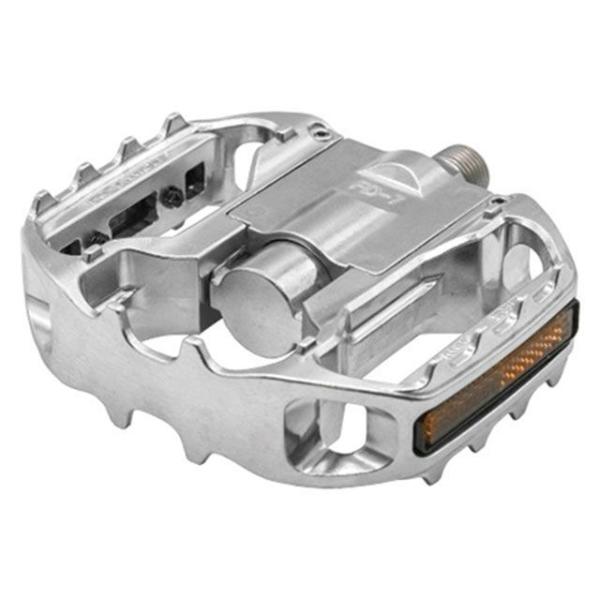 ●メーカー名：三ヶ島（自転車） / MKS(ミカシマ)●商品名：FD-7 WIDE（シルバー）メーカー品番：FD-7 WIDEJANコード：4560369005932シルバーボディ：アルミ側面：アルミW92×L110562g踏み面：両面ベア...