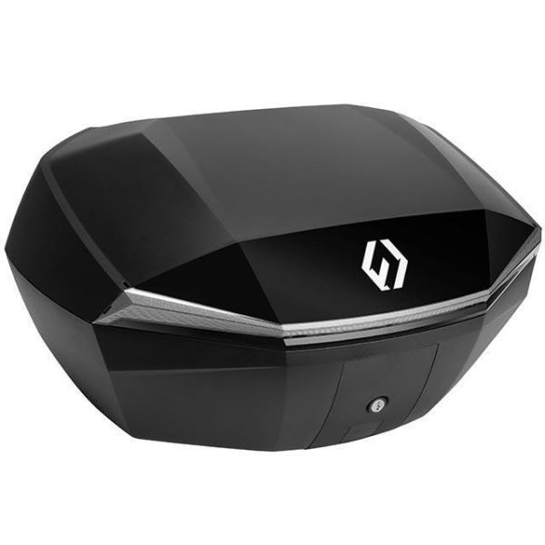 ●メーカー名：フルヒトロス / FURCHTLOS●商品名：リアボックス 48L SHIELD TOP CASE Lサイズ ベーシックバージョン トップケース バイク用（ブラック/シルバー）メーカー品番：FU11TCXX000L14EXJA...