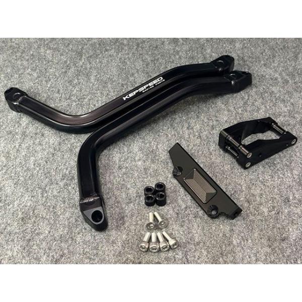 ●メーカー名：ケップスピード / KEPSPEED●商品名：モンキー用アルミダウンチューブサブフレーム（ブラックアルマイト）メーカー品番：mky-00265-BKMONKEY モンキーブラックアルマイトKEPSPEEDから高品質な逸品が登場...