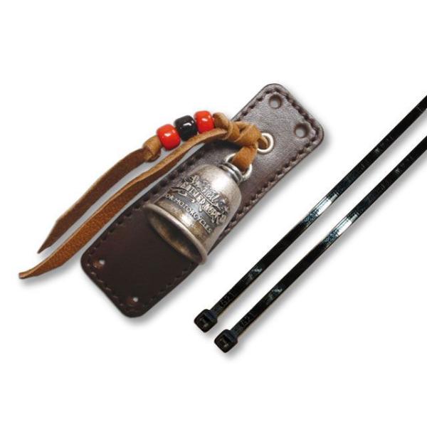 ●メーカー名：ラフテールレザーワークス / RoughTail leather works●商品名：ガーディアンベル＆レザーホルダー【01】（ベル：シルバー）●ホルダー ダークブラウンメーカー品番：AC-GB-01-SV-DBJANコード：...