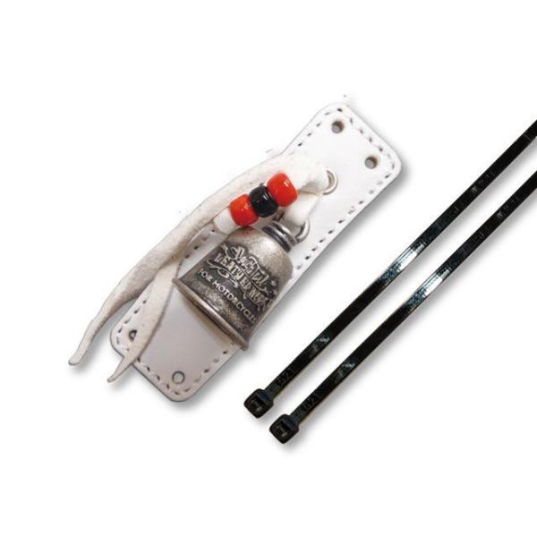 ●メーカー名：ラフテールレザーワークス / RoughTail leather works●商品名：ガーディアンベル＆レザーホルダー【01】（ベル：シルバー）●ホルダー ホワイトメーカー品番：AC-GB-01-SV-WHJANコード：457...