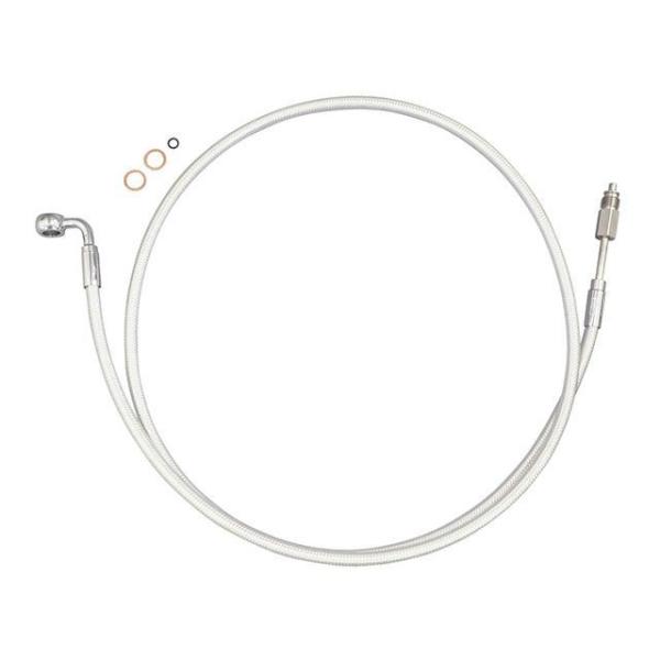 ●メーカー名：マグナム / MAGNUM●商品名：SCII 66in 油圧クラッチライン -2013y用 90°メーカー品番：・032040その他ハーレーメーカー品番31366カラー【メッシュ部分】Sterling ChromiteII【金...