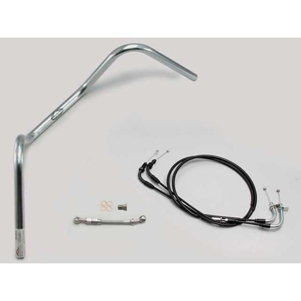 ●メーカー名：ハリケーン / HURRICANE●商品名：200アップ1型 ハンドルSET（クロームメッキ）メーカー品番：H044-010CJANコード：4936887024692DAX125 ダックス125クロームメッキスロットルケーブル...