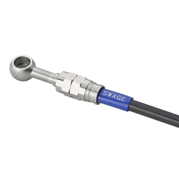 ●メーカー名：スウェッジラインプロ / SWAGE-LINE PRO●商品名：リアホースキット（ステンレス）●ホースカラー ブラックメーカー品番：STPB384RJANコード：4550646219688XSR125カラーフィッティング：ステ...