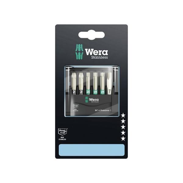 ●メーカー名：ヴェラ / WERA●商品名：073634 6点組 1/4HEX Bit-Checkビットチェック ステンレスビットセットメーカー品番：・073634JANコード：4013288164636入組数：6点ビット全長（mm）：各5...