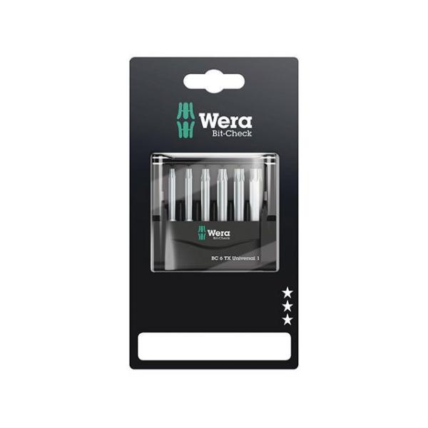 ●メーカー名：ヴェラ / WERA●商品名：073637 6点組 1/4HEX Bit-Checkビットチェック トルクスビットセットメーカー品番：・073637JANコード：4013288155252入組数：6点ビット全長（mm）：各50...