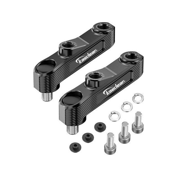 ●メーカー名：カエディア / Kaedear●商品名：オフセットミラーアダプターメーカー品番：KDR-UHR1-410RJANコード：4573614030078汎用 オフセットミラーアダプター×2個、ボルト×3（正ネジ×2／逆ネジ×1）、ボ...