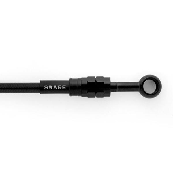 ●メーカー名：スウェッジラインプロ / SWAGE-LINE PRO●商品名：フロントホースキット バイピース（ステンレスブラック）●ホースカラー ブラックメーカー品番：BTPB0061FBJANコード：4550646258199CB400...