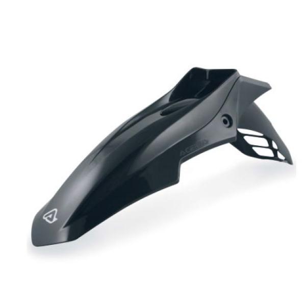 ●メーカー名：アチェルビス / ACERBIS●商品名：AC-97-08 スーパーモトEVOフロントフェンダー（ブラック）メーカー品番：AC-97-08BK/BK汎用 ブラックスリム＆ショートノーズのセパレート式フロントフェンダー。