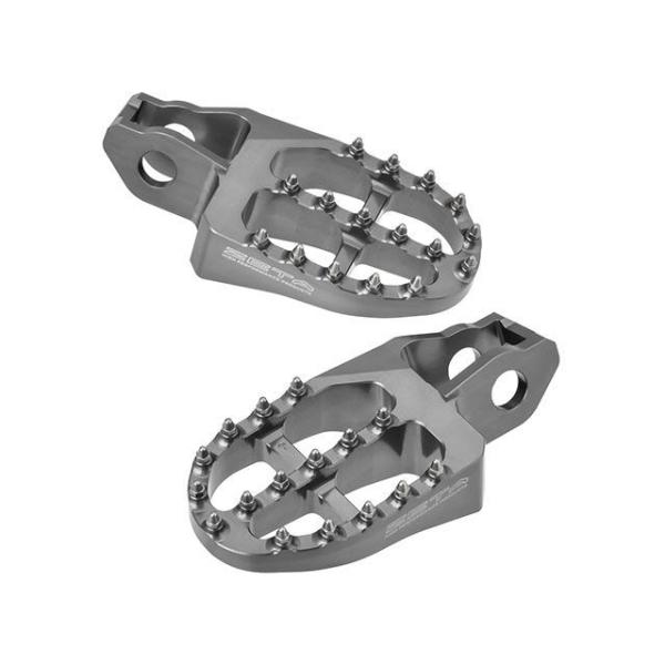 ●メーカー名：ジータ / ZETA●商品名：アルミフットペグ Stark VARG（チタンカラー）メーカー品番：D8428JANコード：4547836551819その他のモデルメーカー品番：ZE93-1908カラー：チタン鍛造 A2014材...