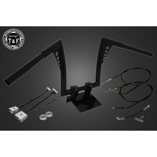 ●メーカー名：ガレージT&amp;F / T&amp;F(ガレージティーアンドエフ)●商品名：レブル250 2020-2024年 ABS搭載モデル 極太バットマンハンドル 12インチ＆ワイヤーセット（ブラック）メーカー品番：・7091922...