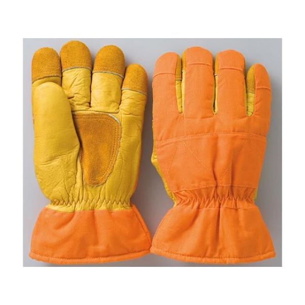●メーカー名：柏田製作所 / KASHIDA(カシダセイサクショ)●商品名：牛革冷凍庫用5本指作業手袋 短 L（オレンジ/イエロー）メーカー品番：＃1-1JANコード：4900797111308冷凍庫内・極寒冷地での作業用仕様。主なご利用シ...