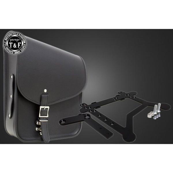 ●メーカー名：ガレージT&amp;F / T&amp;F(ガレージティーアンドエフ)●商品名：ドラッグスター400 カスタムフェンダー用サドルバックSET/サイドナンバーKIT対応品（ブラック）メーカー品番：・8020712DragStar...
