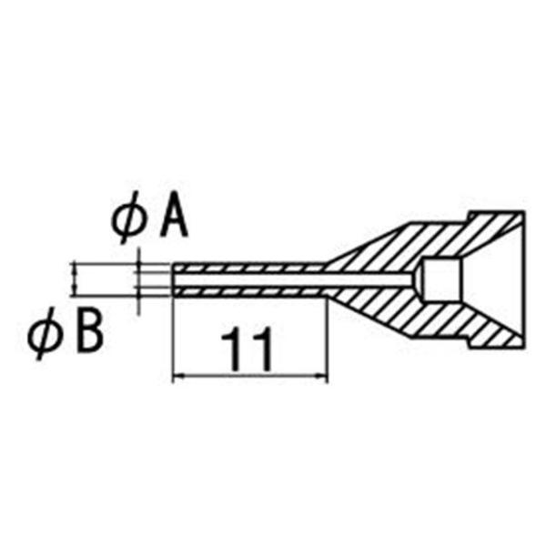 ●メーカー名：エスコ / ESCO●商品名：φ0.8/φ2.1mm 交換用ノズル（EA323MA-1A用）メーカー品番：EA323MA-22JANコード：4550061043547内径：0.8mm外径：2.1mm先端長：11mmEA323M...