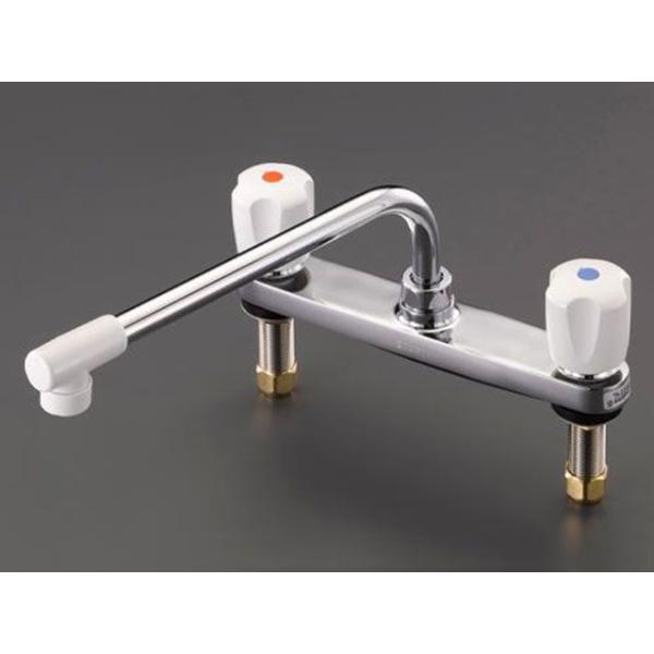 ●メーカー名：エスコ / ESCO●商品名：PJ 1/2” 2ハンドル混合水栓メーカー品番：EA468CY-41JANコード：4548745855838呼：13ねじ径：PJ1／2”取付穴径：φ24mm設置サイズ（幅×奥行×高さ）：203×2...