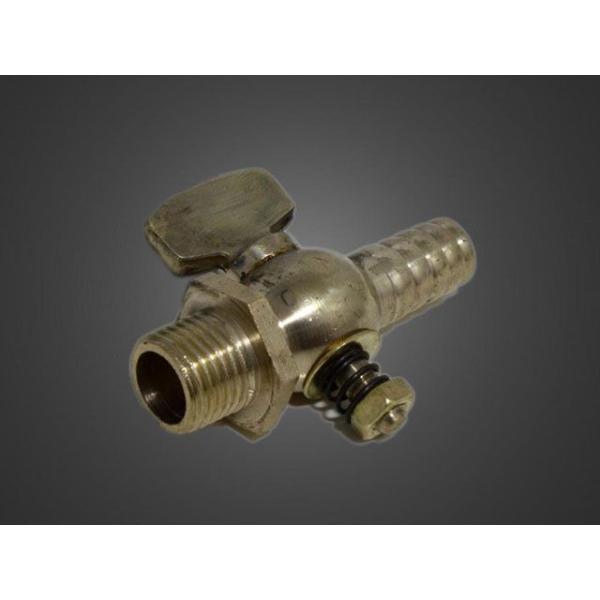 ●メーカー名：ガレージT&amp;F / T&amp;F(ガレージティーアンドエフ)●商品名：ヴィンテージガソリンコック（1/4NPT） φ8ストレートメーカー品番：・807111汎用 ■製品の仕様・素材：真鍮製・機能：ON、OFF機能のみ...